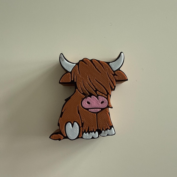 Highland Cow Straw Topper STL File | 3D Print Cup Accessory | Fits ...
