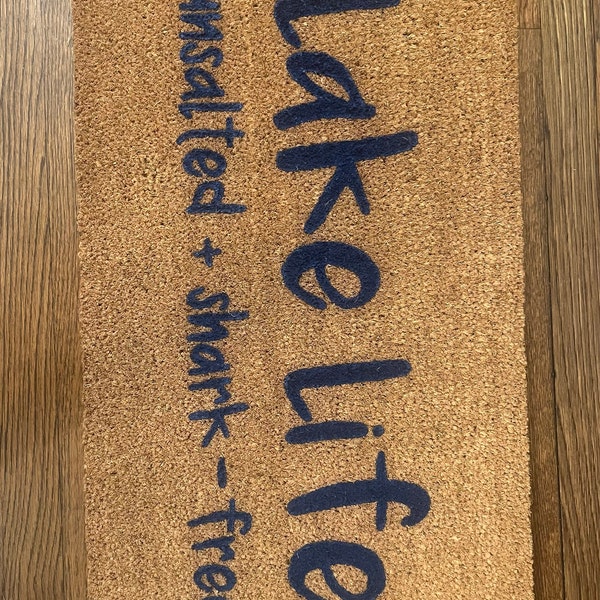 Lake Life Doormat, Cute Doormat, Lake House Doormat, Lake House Decor ...