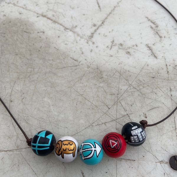 Percy & Annabeth's Camp Half Blood Bead Necklace (no Clasp) - Etsy Canada