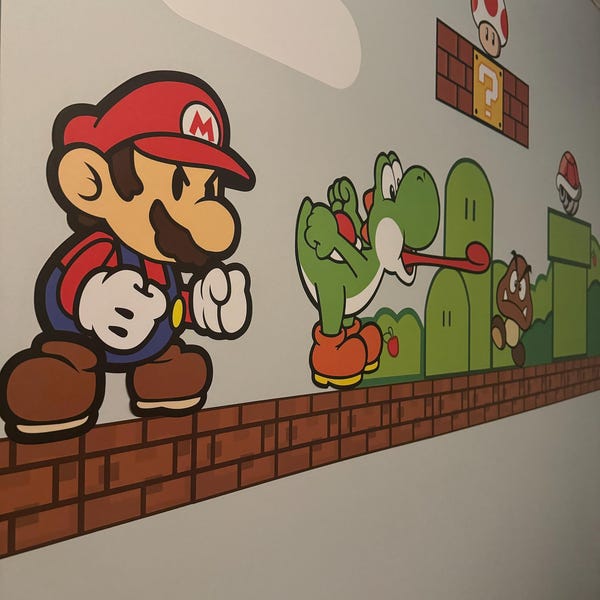 Removable Luigi Wall Decal Super Mario Bros Wall Sticker for Children ...