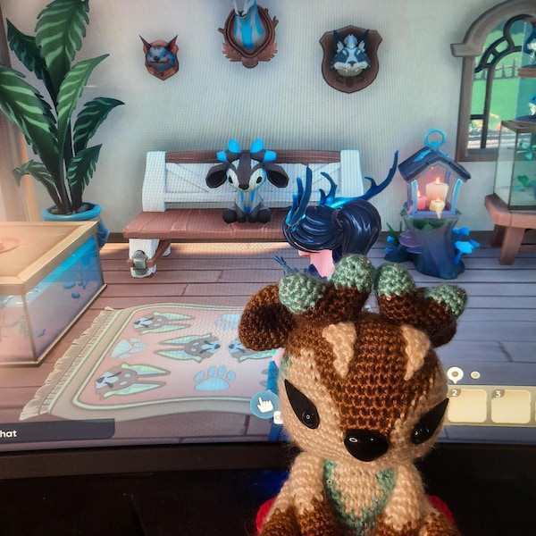 Palia Inspired Chapaa Hut Crocheted Plushie. Naanshi. CUSTOM ORDER. - Etsy