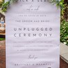 Modern Wedding Timeline Sign Template, Custom Wedding Itinerary Signage ...
