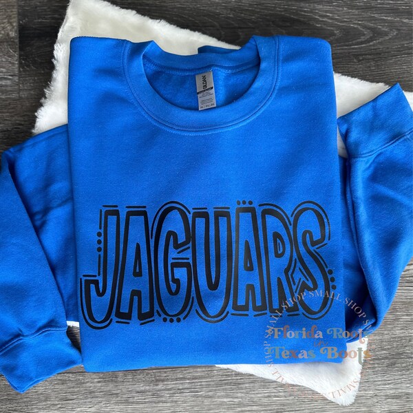 JAGUARS - Doodle Letters Transparent Background - Sublimation PNG and ...