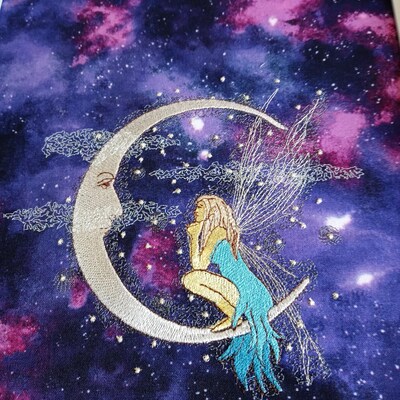 Moon Realistic Machine Embroidery Design Space Moon Embroidery Files 7 ...