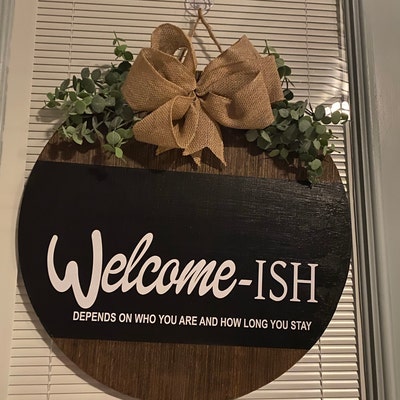 Please Go Away Door Hanging Sign - Etsy