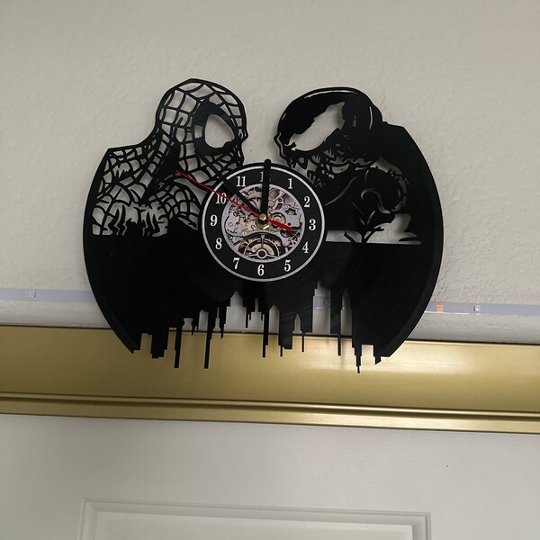 Spider Man Venom Vinyl Record Wall Clock, Housewarming Gifts for Son ...