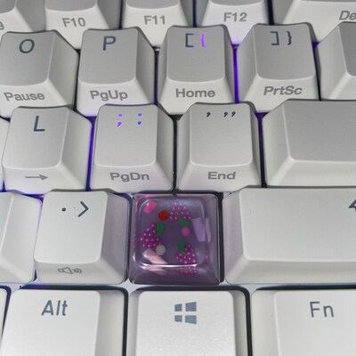 Handmade Cute Resin Keycaps Backlit Refreshing Fruit Themed: Avocado ...
