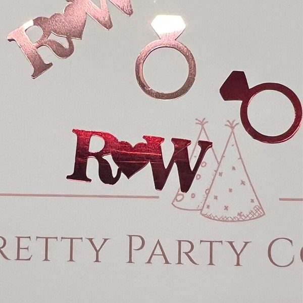 Personalised Engagement/wedding Confetti / Engagement Table Decor ...