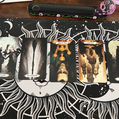 Vintage Tarot Deck Japanese Art Deck Tarot Cards Sumie Art - Etsy