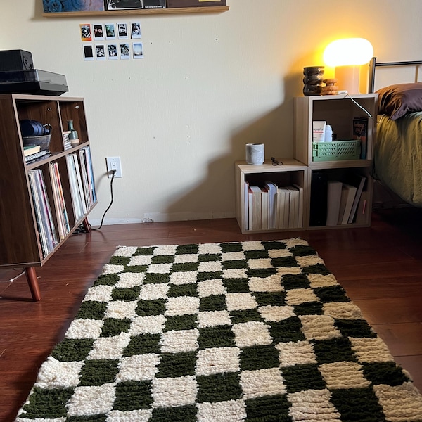 Red and White Checkered Rug - Red Checkered Rug - Green Checkered Rug ...
