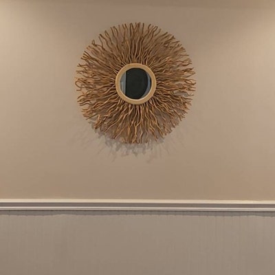 Authentic Mulberry Wall Decor-round Sunburst Decoration-handcrafted ...