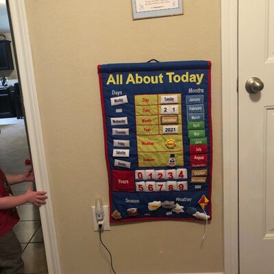 All About Today Kids Cloth Calendar by Pockets of Learning ...