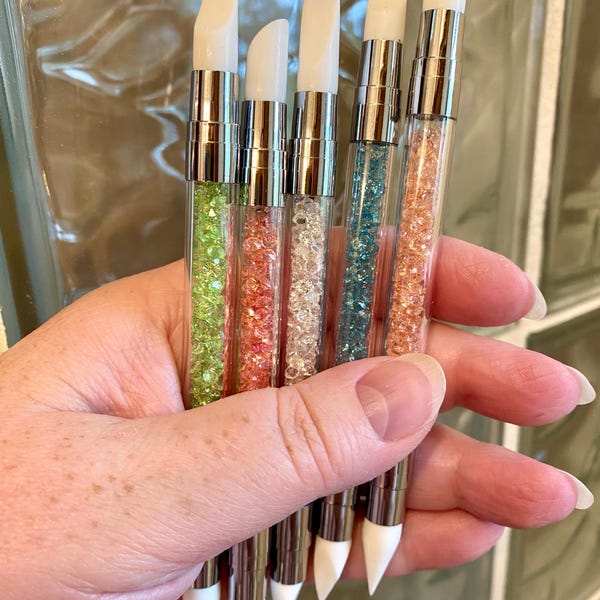 Wax Picker Pickup Pencil Tool for Rhinestones Gems Crystal Nail Art ...