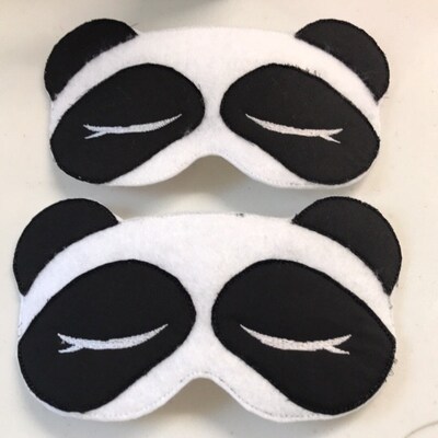 Panda Sleep Mask Embroidery Design, Sleep Mask, Machine Embroidery, ITH ...