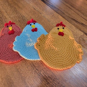 Crochet Pattern for the Swanky Chicken Trivet Potholder PDF - Etsy