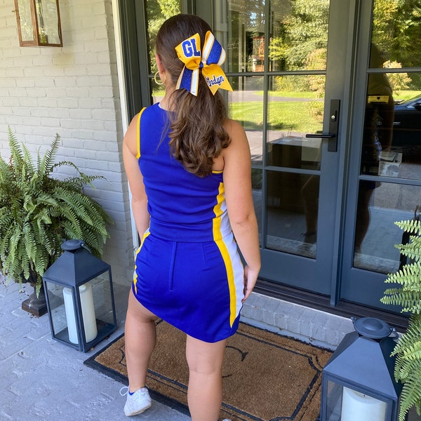 Custom Stripes and Tails Cheer Cheerleading Bow - Etsy