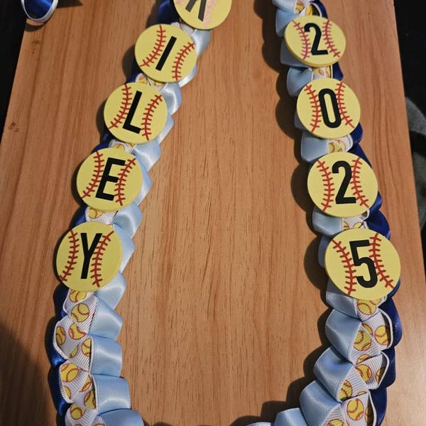 Softball Leis (senior Night, Graduation) - Etsy