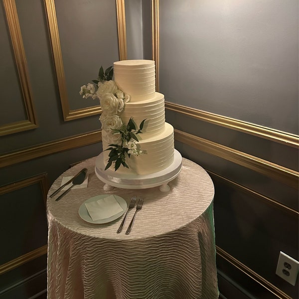 Wedding Cake Stand | 14 Inch Cake Stand | Rustic Wedding Decor | White ...