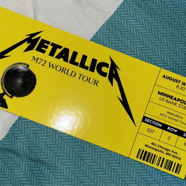 Physical Horizontal Ticket Custom Personalized Laminated Concert Ticket ...