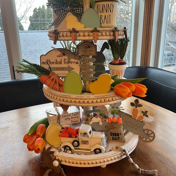 Spring Tiered Tray Decor | Spring Decor for Tiered Trays | Spring ...