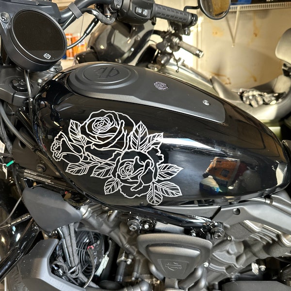 Rose Flower Vinyl Decal Sticker for Cars, Window Decal Bumper Sticker ...