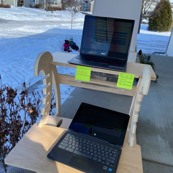 Stand up / Standing Desk With Wave / Shark Sides. Home Office. Great ...
