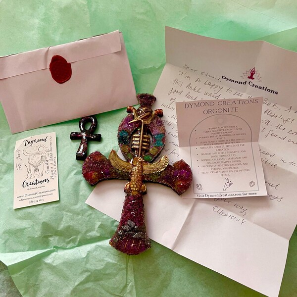 5" ORGONE Egyptian Bastet Cat Goddess Statue, 3D Orgonite Sculpture ...