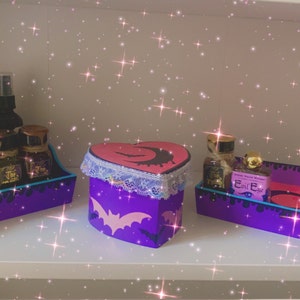 Black Light Glow Trippy Alien Stash Box / Small Rolling Makeup | Etsy