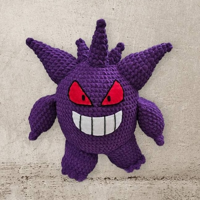 CROCHET PATTERN Gengar Amigurumi Pokemon PDF File English, French - Etsy