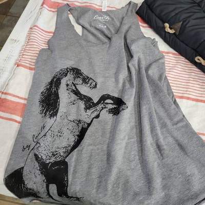 Horse Tank Top Women's Tank Top Animal Print Tee - Etsy