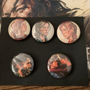 The Last of Us Pin Button Set Ellie Williams From Part 1 - Etsy