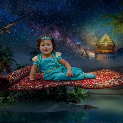 Magic Carpet, Princess Jasmine, Digital Backdrop, Flying Carpet ...