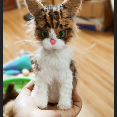 Custom Cat Plush, Custom Crochet Cat, Custom Stuffed Cat, Custom Pet ...
