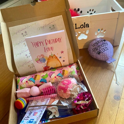 Personalised Cat Birthday Gift Box, Gotcha Day Presents, Pet ...