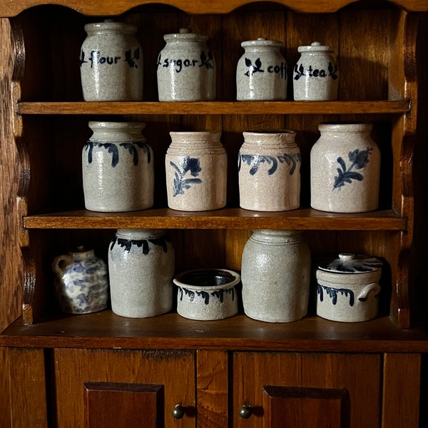 CNC Pottery Decorated Stoneware Mini Churn (original Full Scale Churn W ...