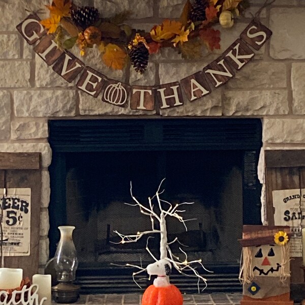 Happy Fall Banner, Rustic Happy Fall Sign, Fall Home Decor Ideas , Fall ...