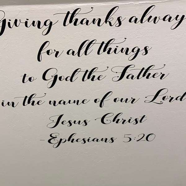 Custom Bible Verse Wall Decal: Personalized Scripture Vinyl Art - Etsy