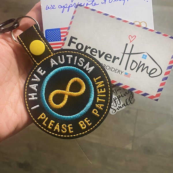 Autism Awareness, Autism Bag Tag, Autism Alert for Backpack, Autism Tag ...