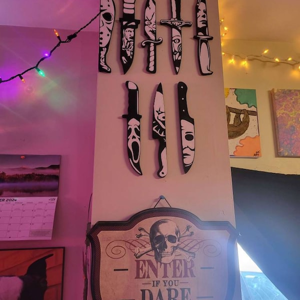 Horror Set Splatter White! Plastic 8 Pieces Ghostface,chucky, Freddy ...