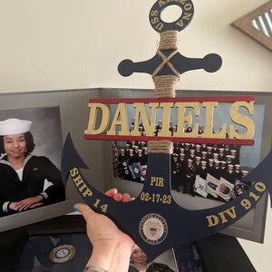 Personalized Navy Anchor/anchor Welcome Wreath/navy Moms/anchor Door ...