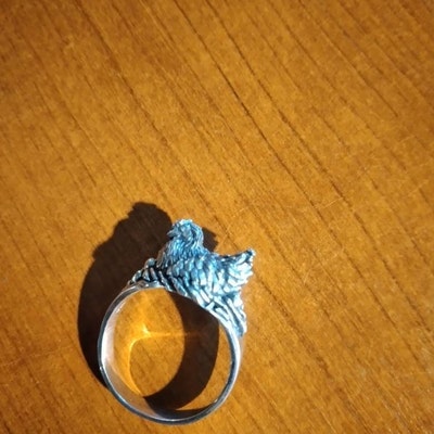 Sterling Silver Angry Wolf Signet Ring, Ring Wolf Head, Wolf Head Ring ...