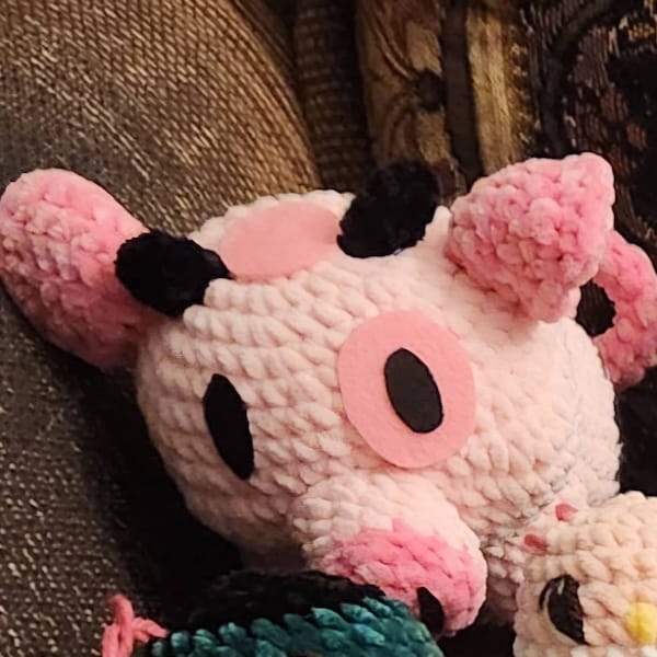 Fat Nuggets Crochet Pattern, Hazbin Hotel, Angel Dust Pig, Fat Nuggets ...