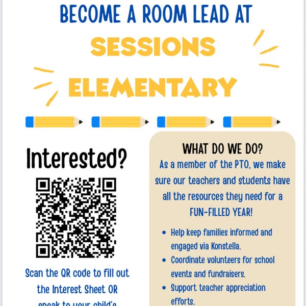 Join the PTO Flyer Template With QR Code, Editable in Canva, PTA ...
