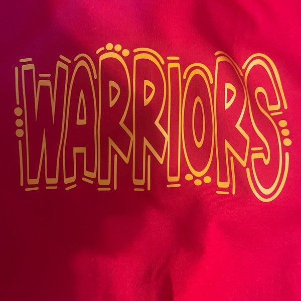 WARRIORS - Doodle Letters Transparent Background - Sublimation PNG and ...