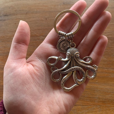 Octopus Key Chain Octopus Key Ring Octopus Purse Charm Stocking Stuffer ...