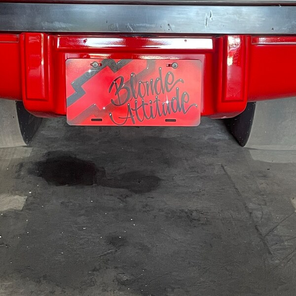 Chevy License Plate: Custom Airbrushed Aluminum Front Vanity Plate - Etsy