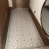 Vinyl Rug Runner With Vintage Tiles and Decorative Frame. Spanish Tiles ...