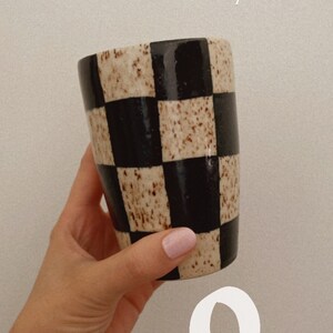 Green Checkered Ceramic Bowl Jewelry Dish Side Dish Handmade Dish-ware ...