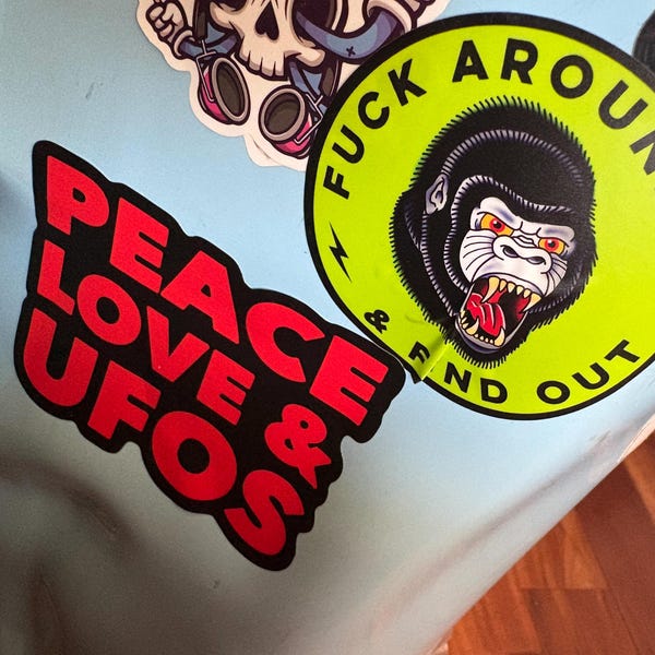 Kona Blue Laptop Sticker | UFO UAP Sticker | Waterproof Vinyl Sticker ...