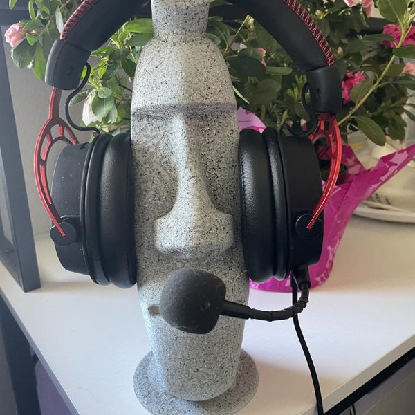 Moai Statue Headphone Rack! "easter Island-style" Headset Hanger. Heads ...